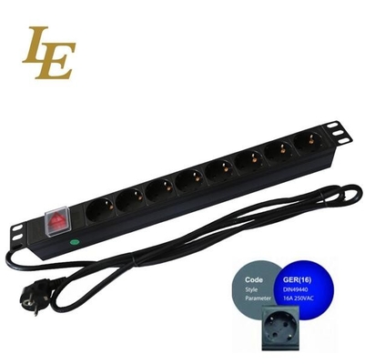 전문 적외선 테스트 EU 타입 서버 랙 캐비닛의 전력 스트립 배포 PDU